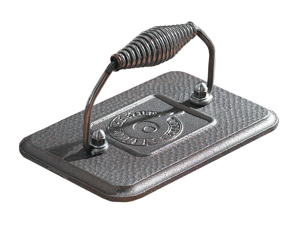 Lodge Logic Cast-Iron Rectangular Grill Press | Bass Pro Shops